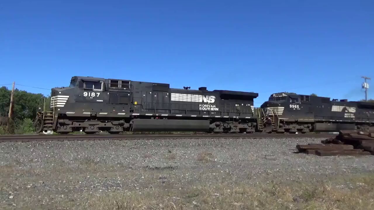 Railfanning - NS 9187 & NS 9965 & NS 7500 - Chesterton, IN (9-30-17 ...