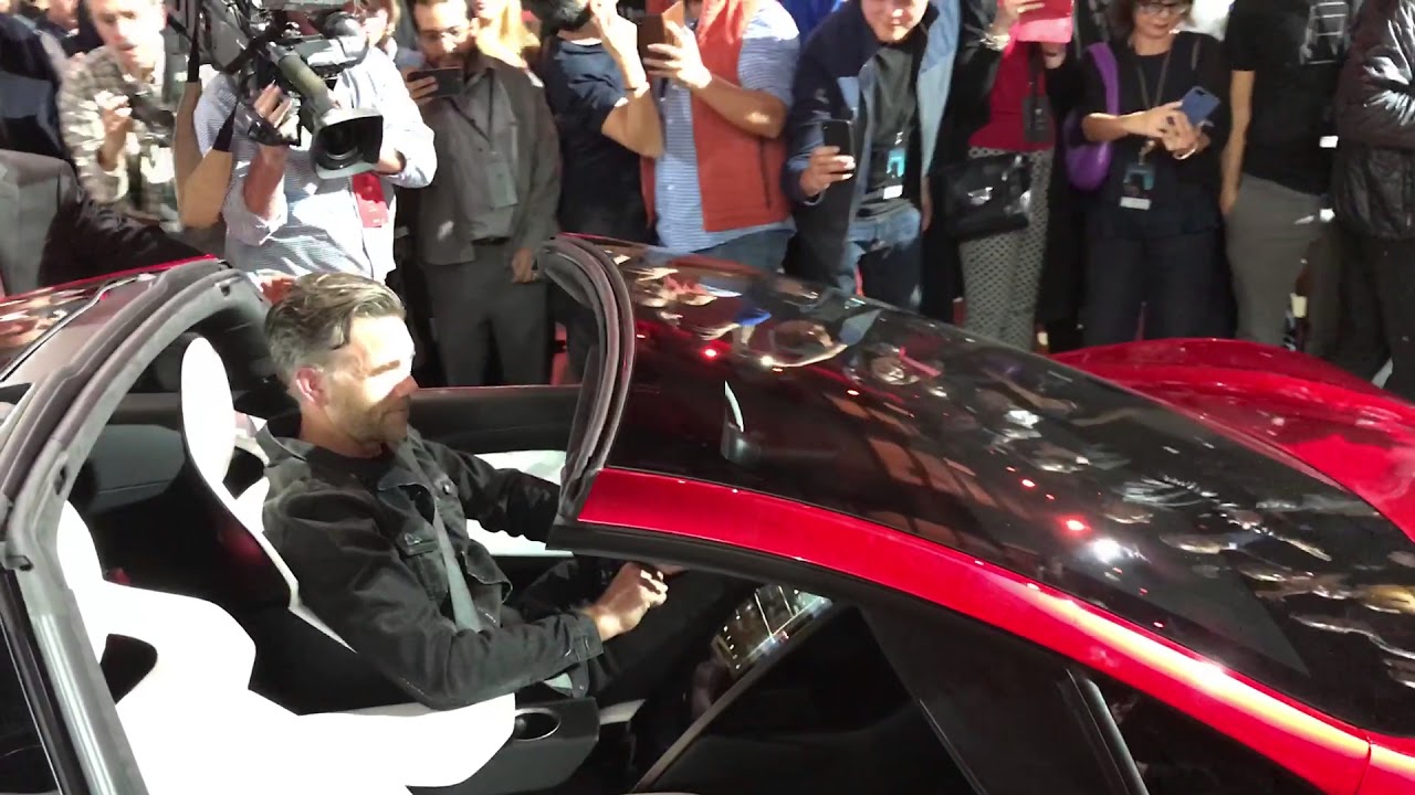 New Tesla Roadster Up Close 0-60 1.9 sec - YouTube
