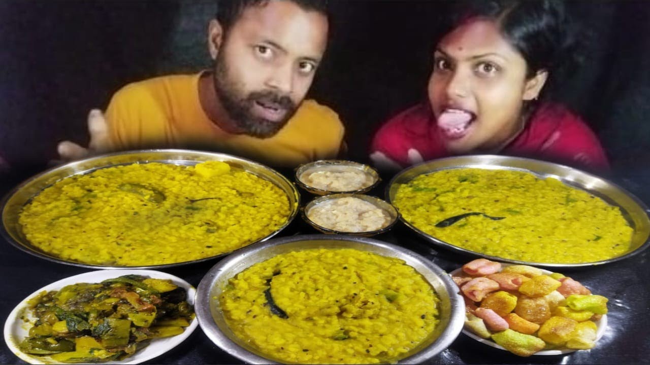 YUMMY KHICHDI EATING MUKBANG Food show ll KHICHURI EATING SHOW ll ...