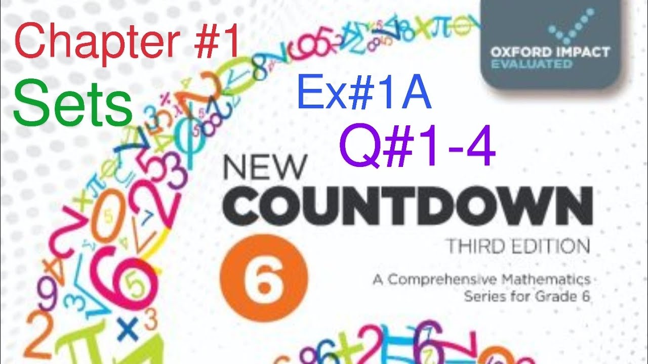Ex#1A Q#1-4 | New Countdown Book 6 |Element, well defined, distinct ...