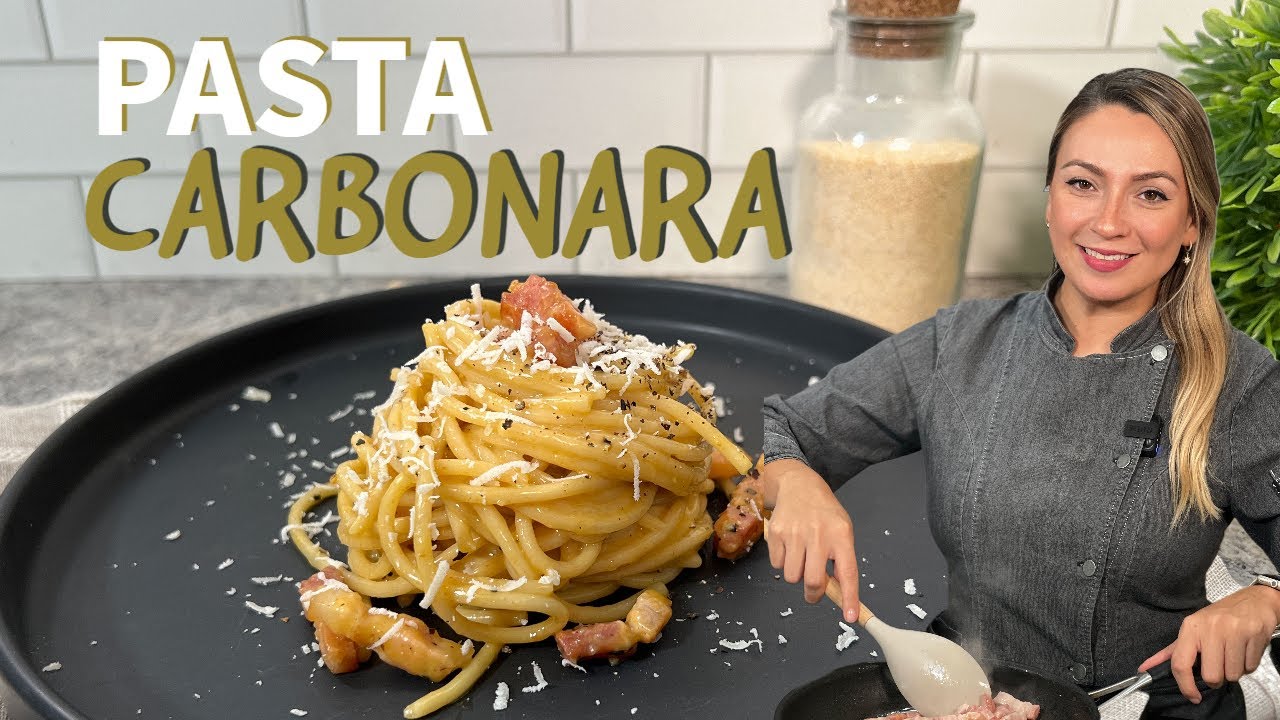 Receta Pasta Carbonara Chef Ana Casanova - YouTube