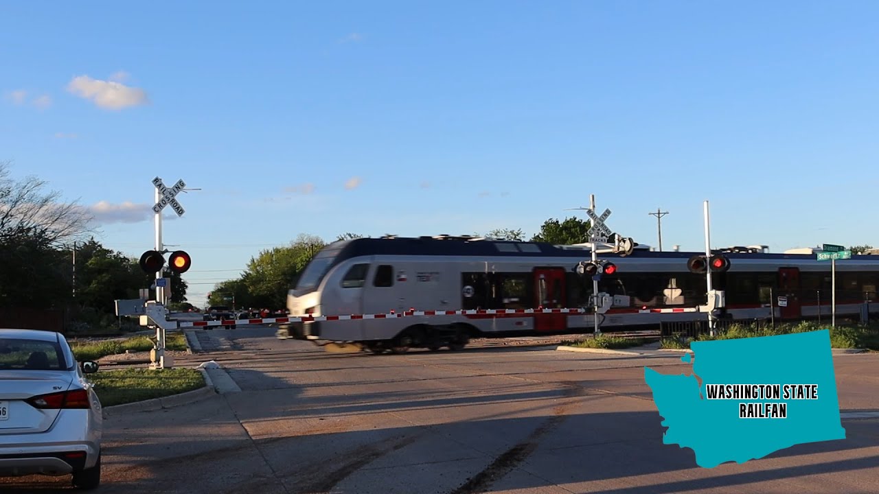 Siemens Type 3 Ebell! TexRail train at Schwartz Ave, Fort Worth, Texas ...
