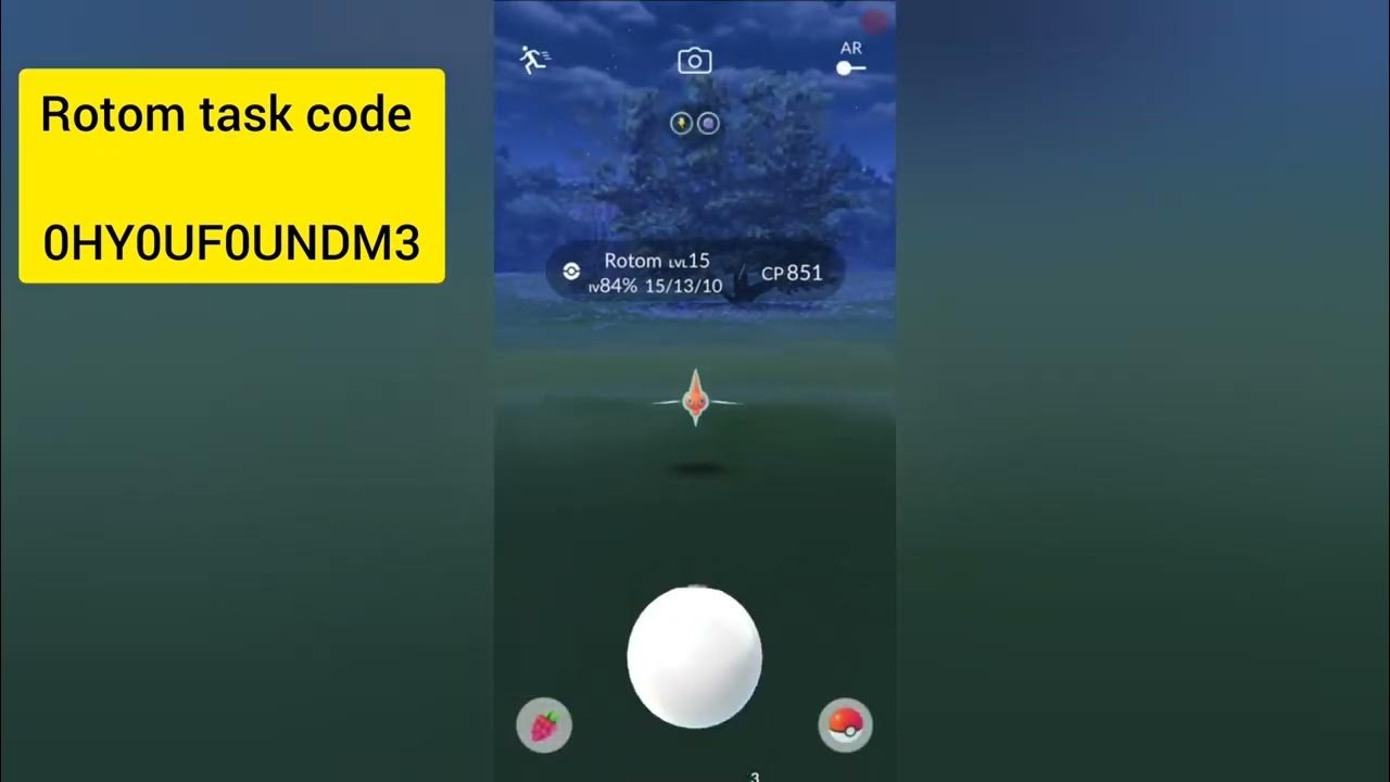 How to get a Rotom Research task in Pokemon Go? #pokemon #pokemongo #rotom #shinypokemon #rare ...