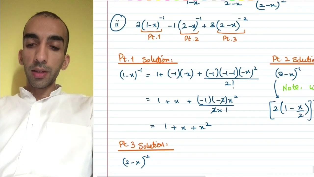 A level math 9709 | | Partial Fractions and Binomial Theorem - YouTube