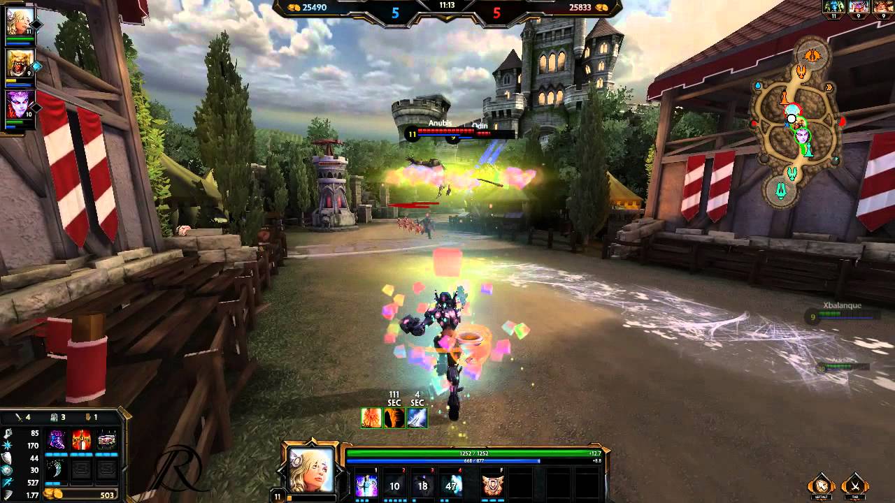 Smite Gameplay | Freya New Skin "Pixel Buster" | "Me pone!!" - YouTube