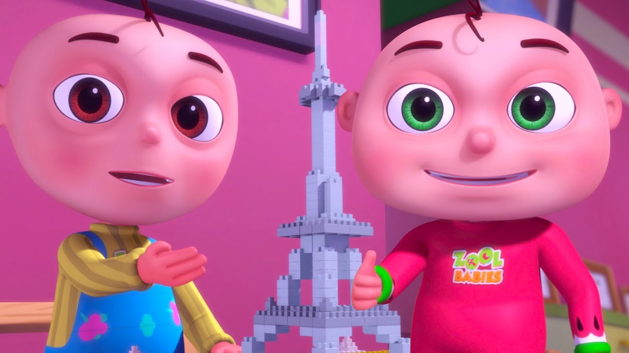 Zool Babies Building Blocks Monument Song | Nursery Rhymes & Kids Songs ...