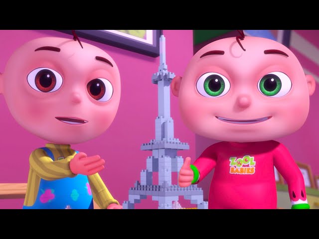 Zool Babies Building Blocks Monument Song | Nursery Rhymes & Kids Songs ...