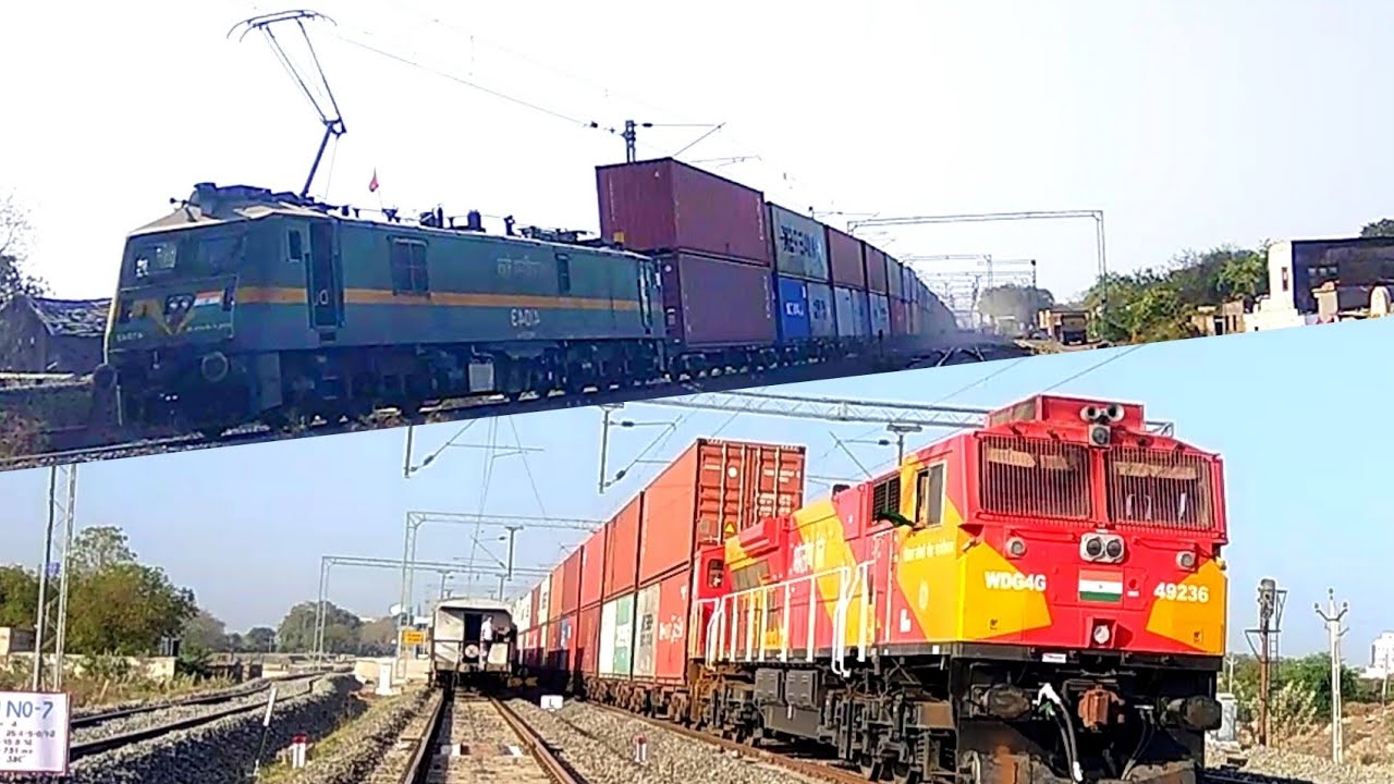 Diesel-Electric to gather & Diesel V/S Electric locomotive hauling ...