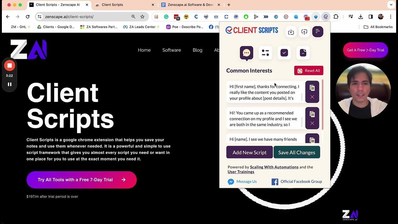 Facebook Automation Software | Installing & Exploring Client Scripts - YouTube