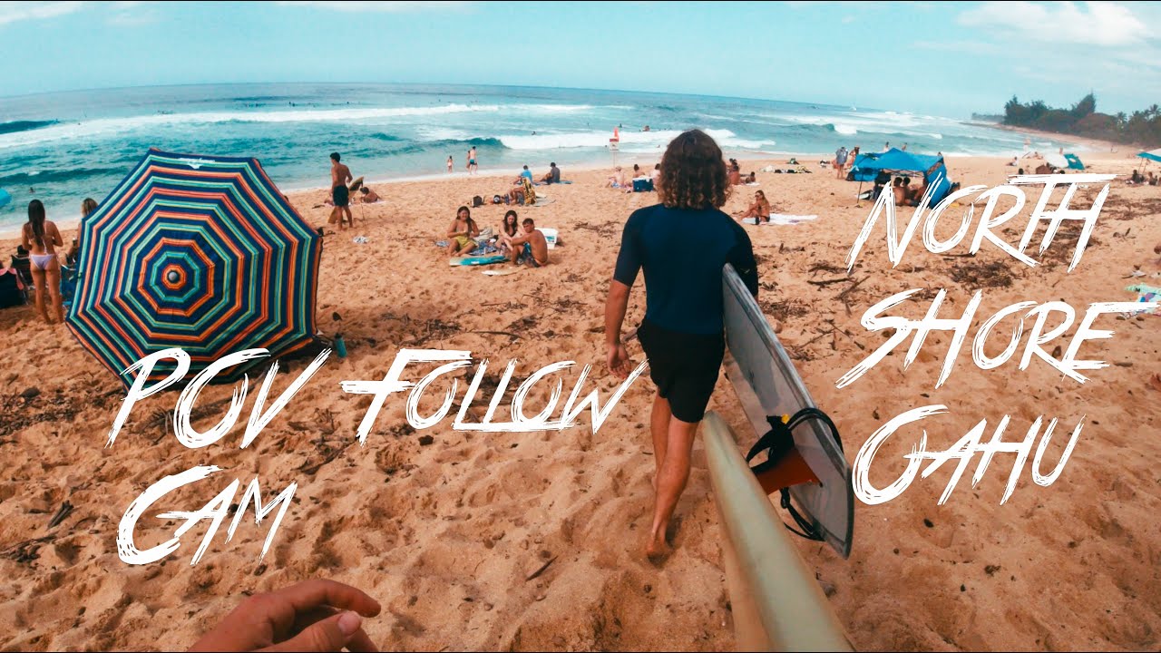Pov Follow Cam Surf Pupukea North Shore Oahu - YouTube