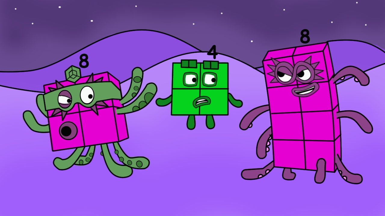 Numberblocks four wrong version - Numberblocks fanmade coloring story ...