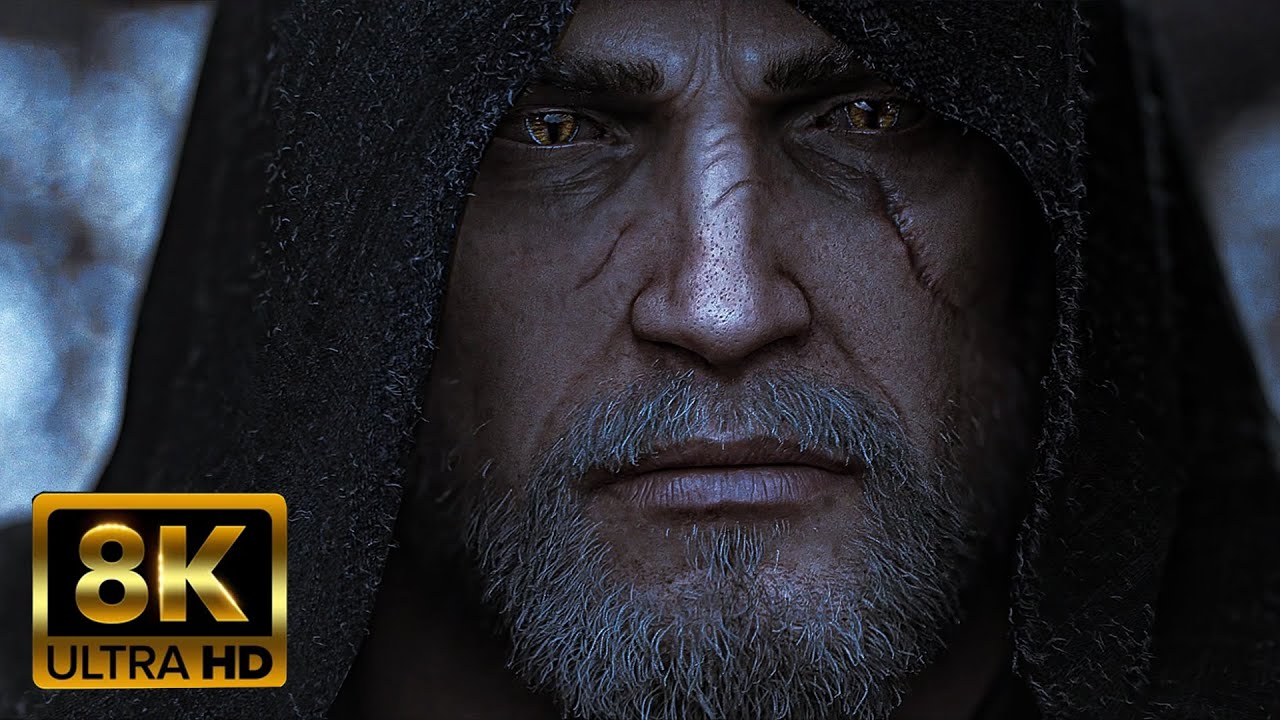 [8K AI] The Witcher 3 Killing Monsters Trailer (2013) [Remastered in 8K ...