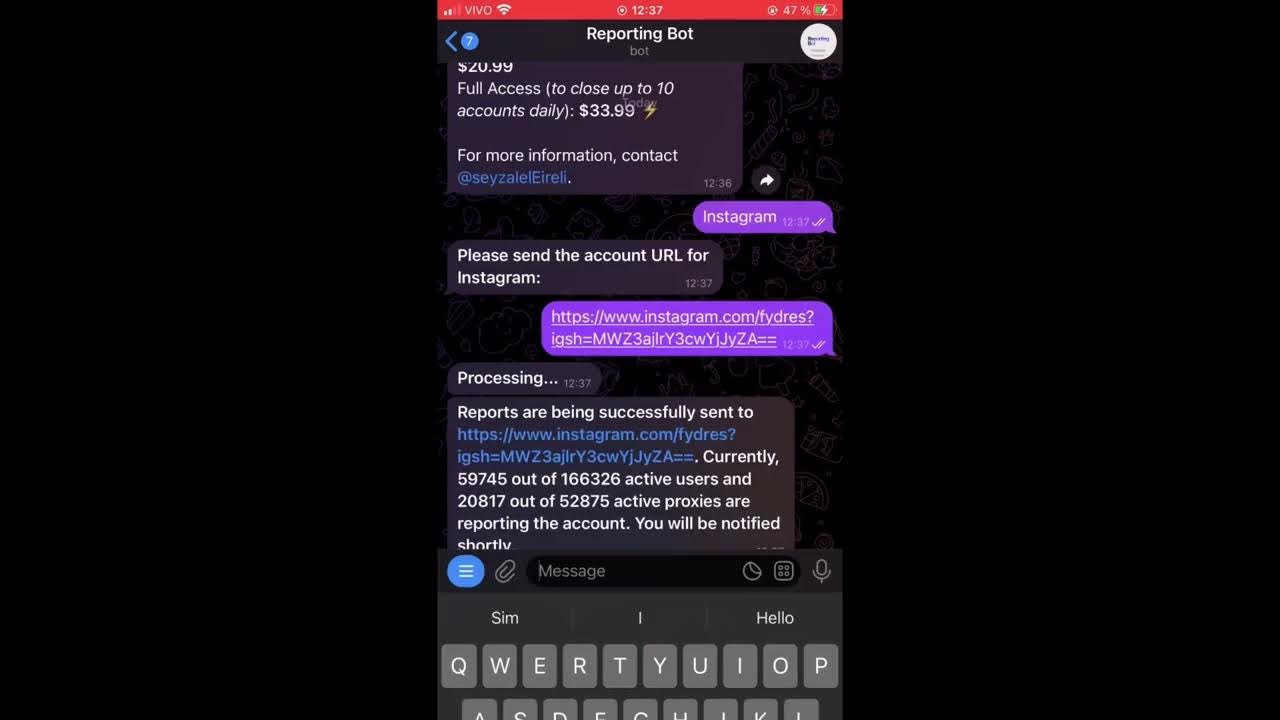 INSTAGRAM MASS REPORT BOT (INSTANT BAN) - YouTube