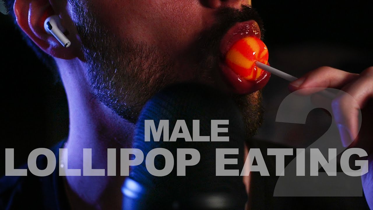 ASMR Male Lollipop Eating Mouth Sounds - Beard ASMR - YouTube