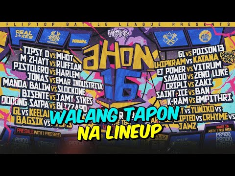 Fliptop AHON 16 poster nilabas na ni Anygma! Solid ng LINEUP! - YouTube