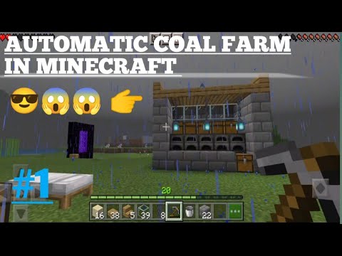 Automatic and unlimited Coal Farm In Minecraft 😱😱😱 / Minecraft ...