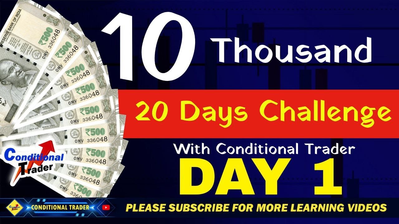 Using 10k Capital For 20 Trading Days Challenge [Day 1]#stockmarket # ...