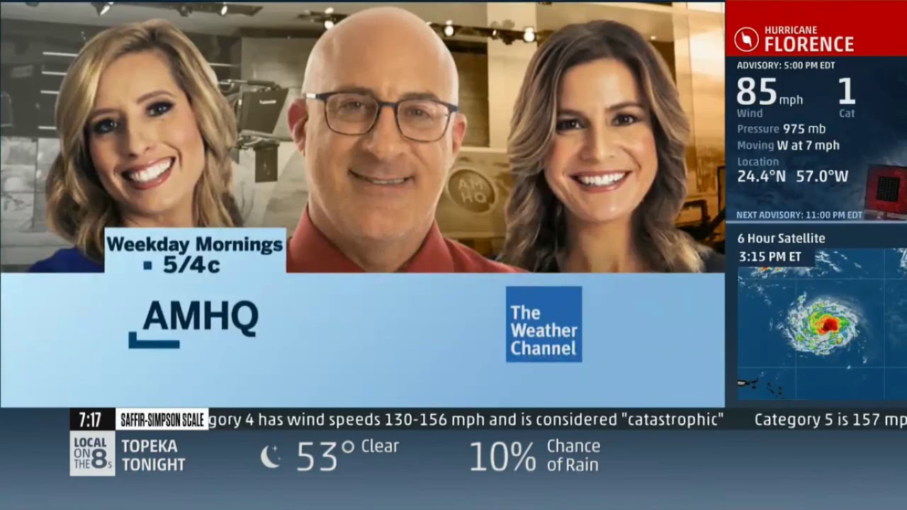 TWC Hurricane Florence Coverage (7pm-11pm) 9/9/2018 - YouTube