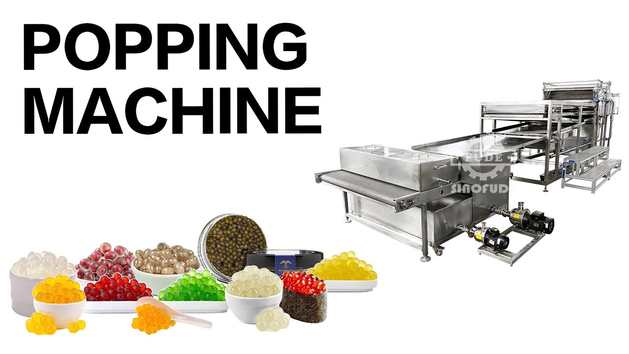 Fully Automatic Juice Ball Making Machine Popping Boba Production Line ...