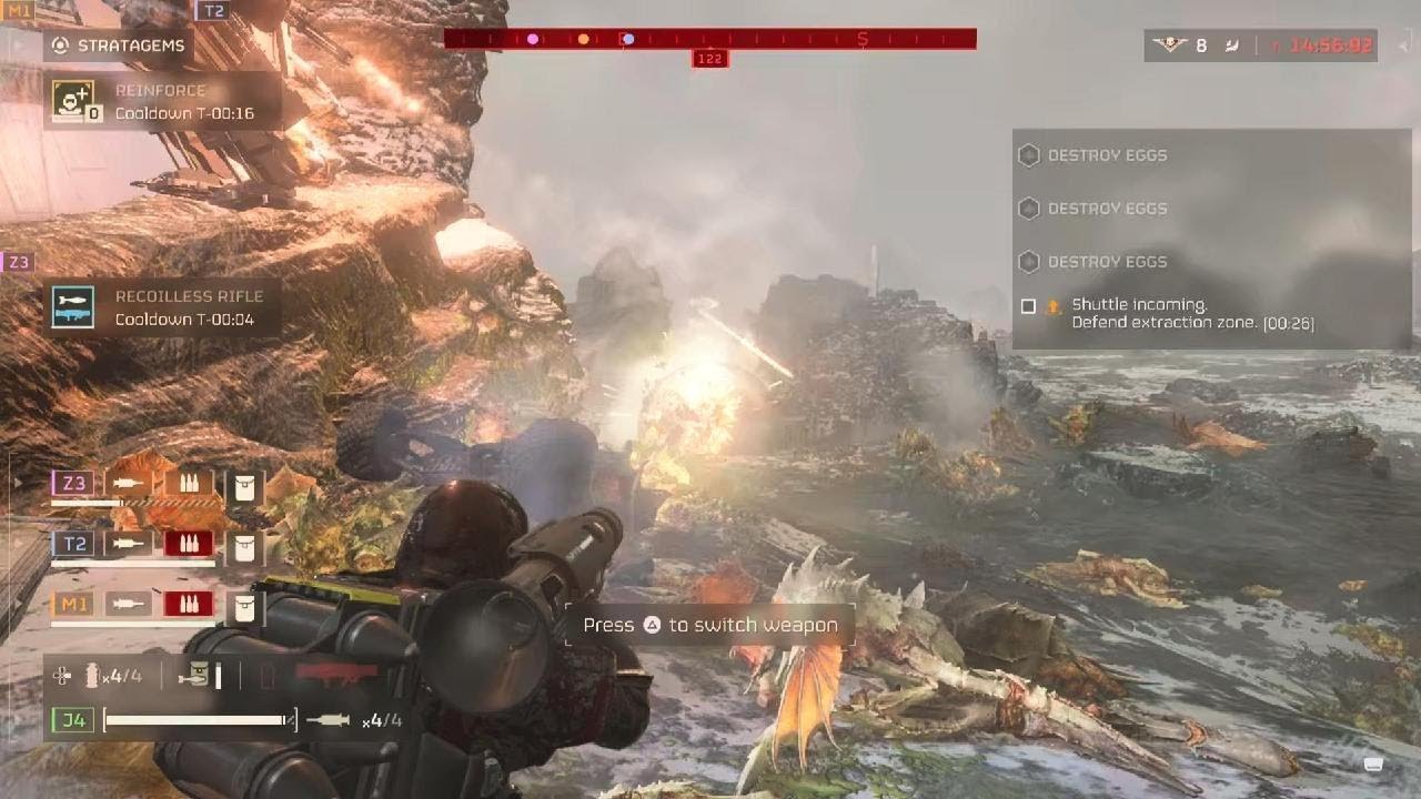 HELLDIVERS 2_bile titan cartwheel - YouTube