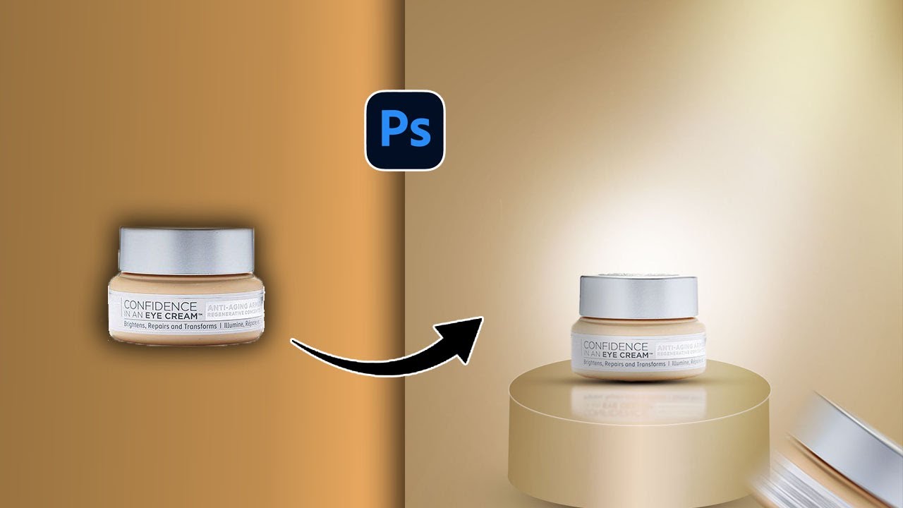 Creative product manipulation of cream | Photoshop tutorial # ...