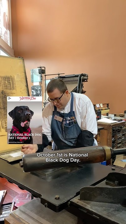 Printing a black dog for National Black Dog Day (October 1st) - YouTube