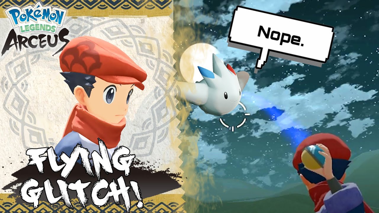 Flying Pokemon GLITCH in Pokemon Legends Arceus! (All Pokeballs Bounce ...