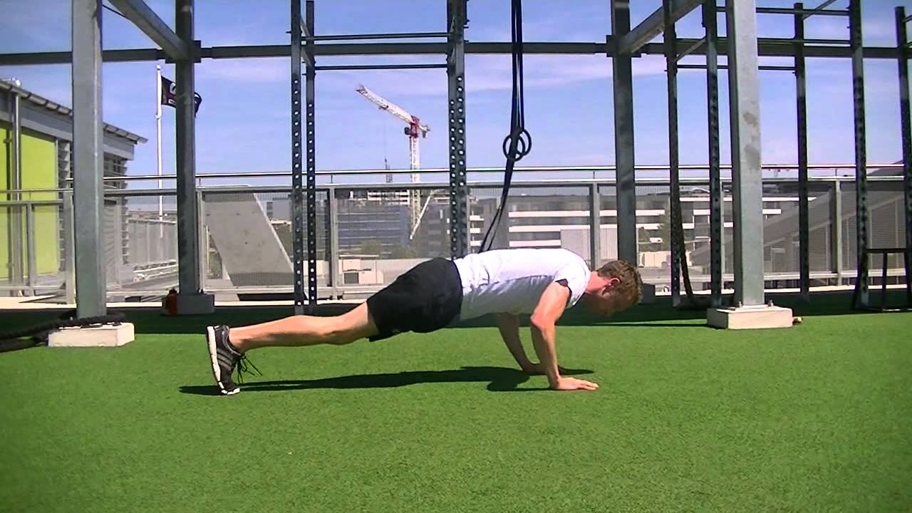 Pushup Toe Touch - YouTube