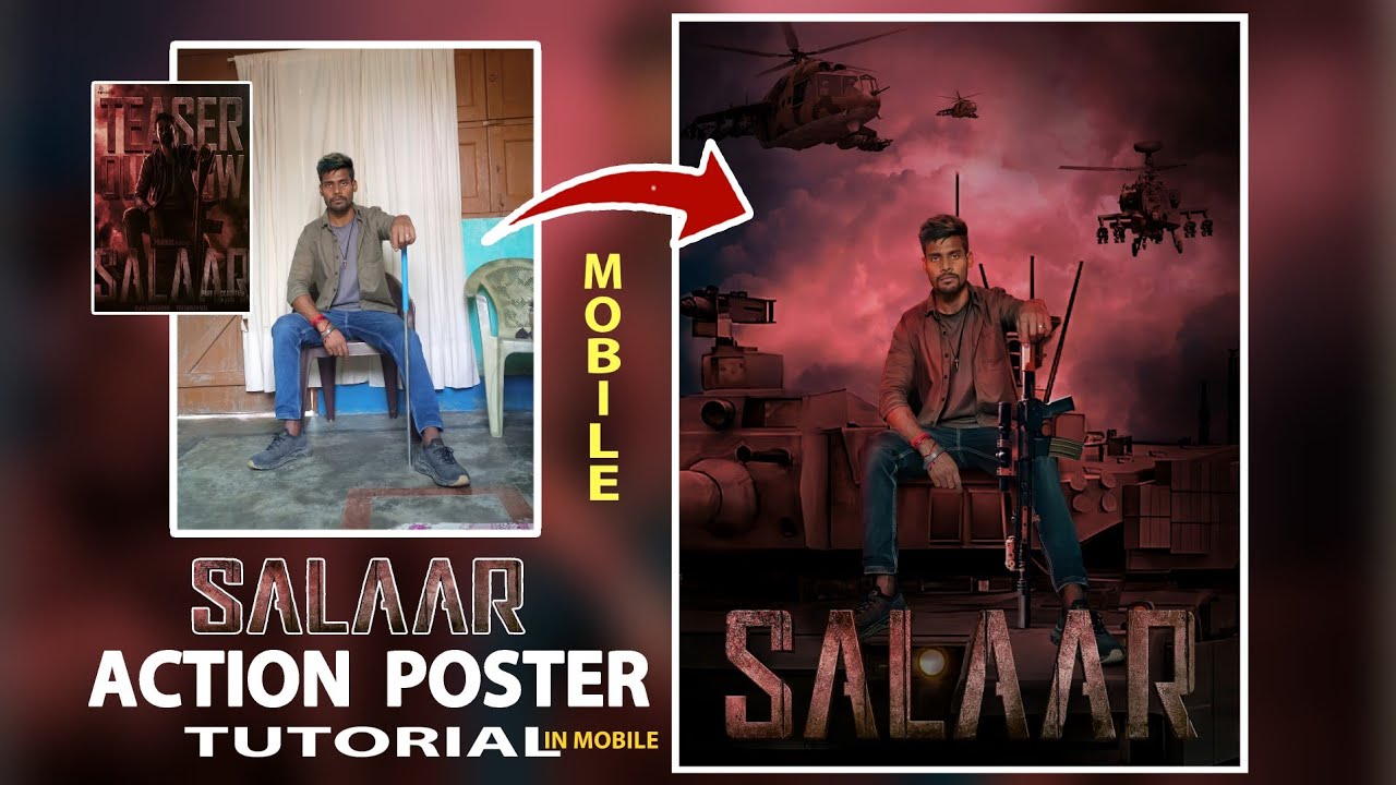 Salaar Movie Poster Editing In Mobile | Salaar Photo Editing #salaar ...