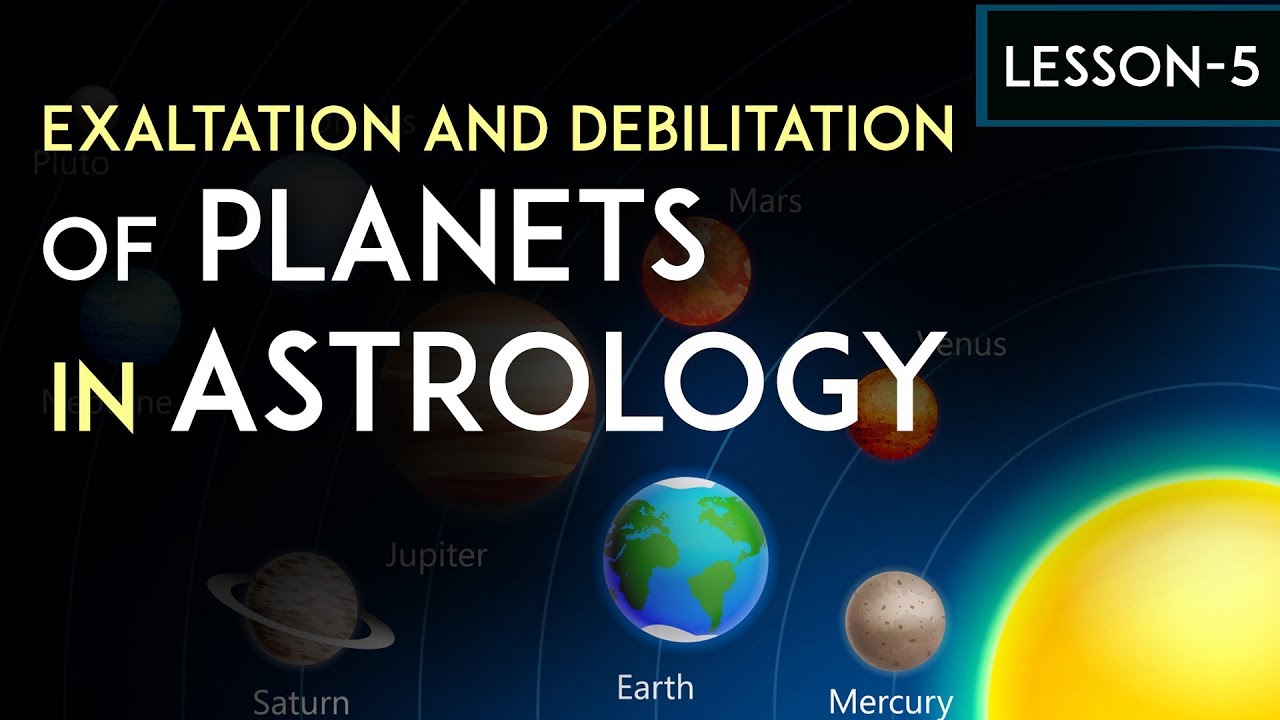 Exaltation and debilitation of planets in astrology | Lesson 5 | Learn ...