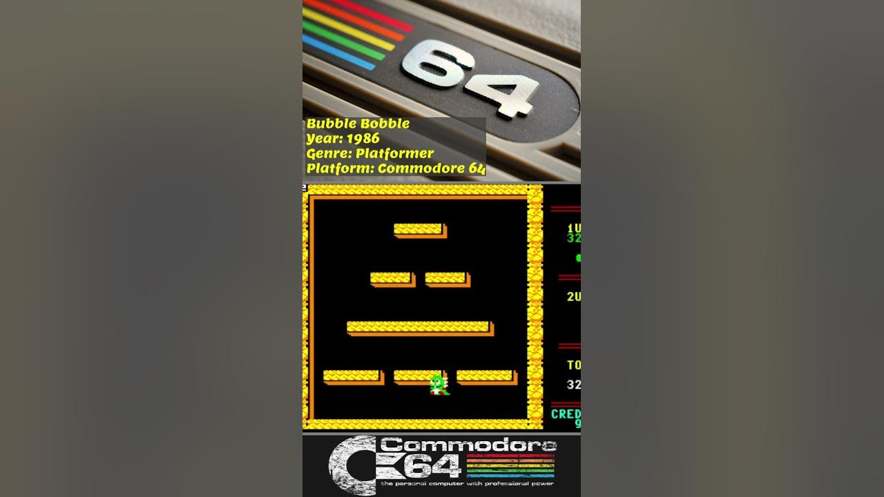 C64 Bubble bobble #Short #shortvideo #shorts Commodore 64 - YouTube