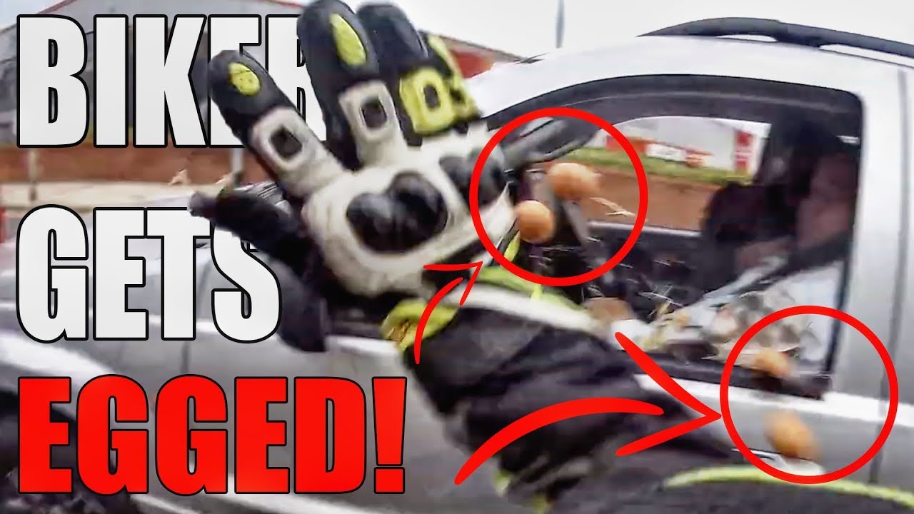 BIKER GETS EGGED!!! STUPID, CRAZY & ANGRY PEOPLE VS BIKERS [Ep.#717 ...