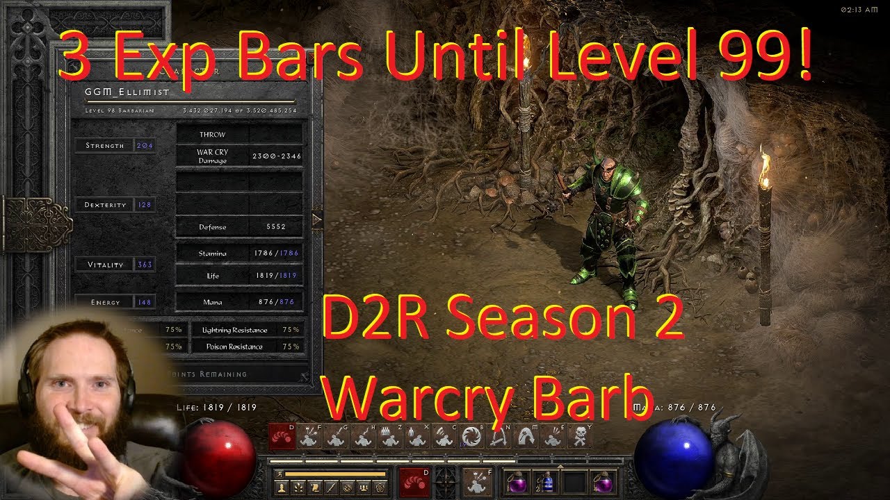 D2R Ladder S2 - 3 Exp Bars Until 99! - YouTube