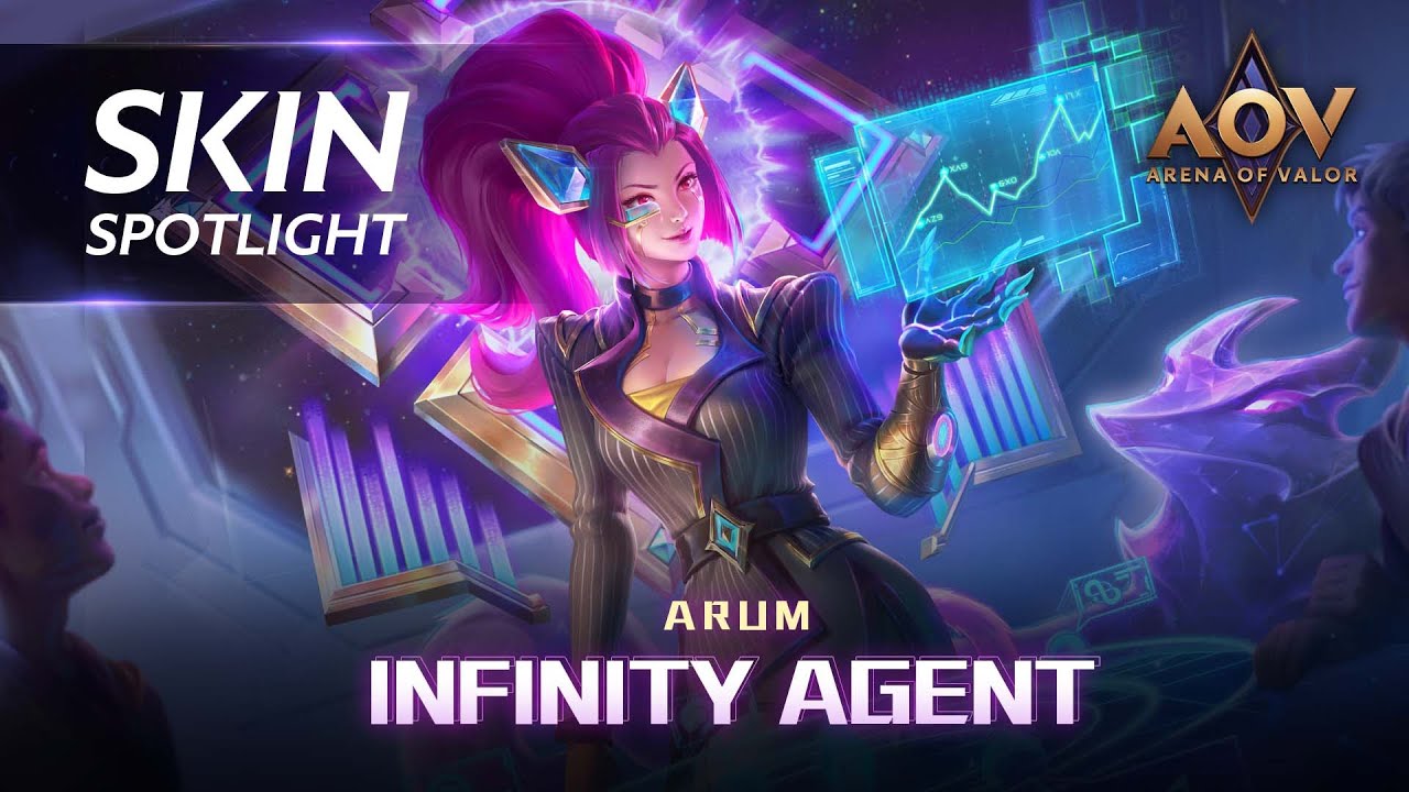 Arum Infinity Agent Skin Spotlight - Garena AOV (Arena of Valor) - YouTube