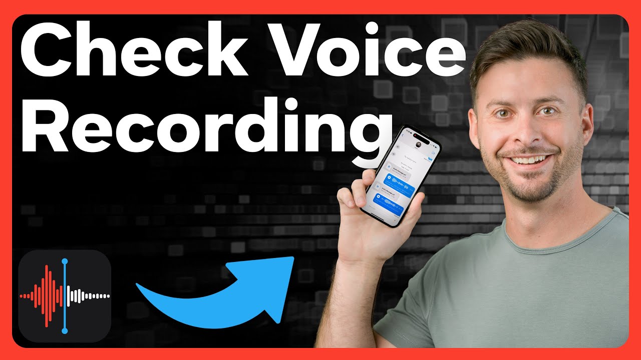 How To Check Voice Recordings On iPhone - YouTube