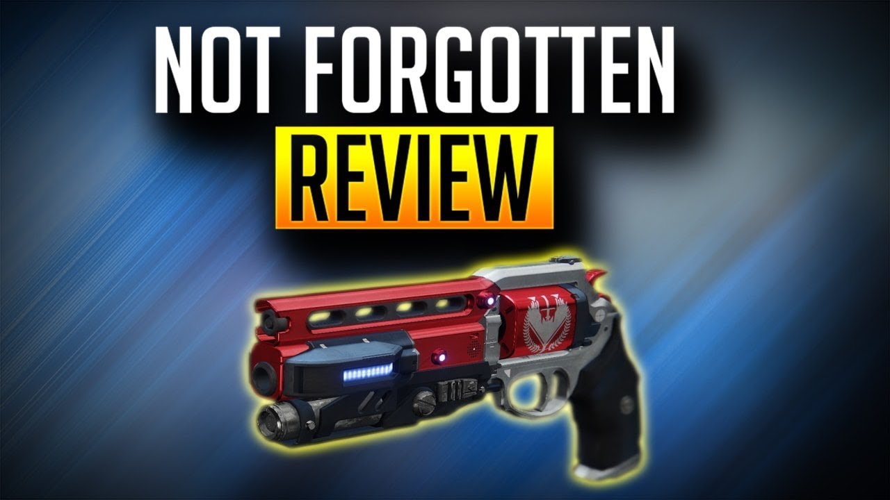 Not Forgotten Review | Legend Rank Reward | Destiny 2 Forsaken - YouTube