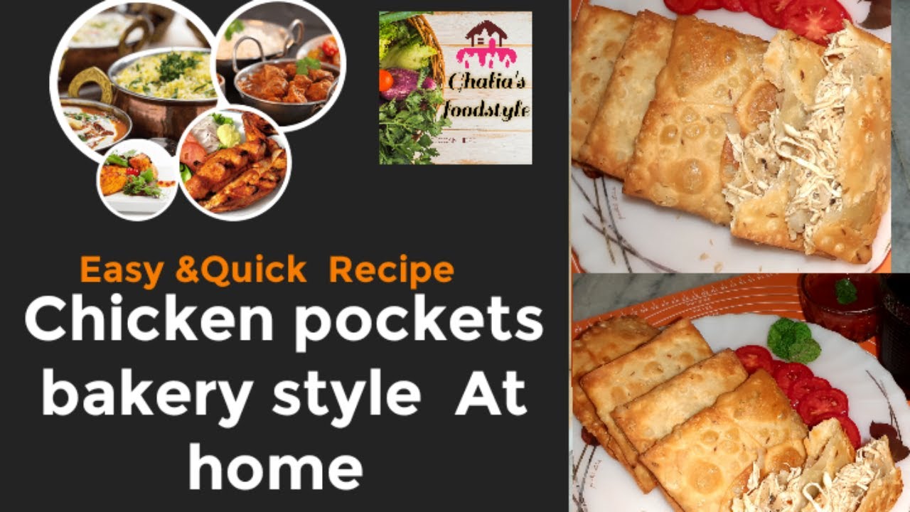 How to make Chicken Pockets|| Chicken pockets recipe by ghali ...