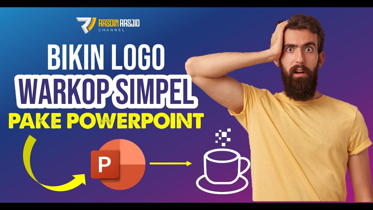 TUTORIAL DESAIN LOGO WARKOP DENGAN POWERPOINT - YouTube