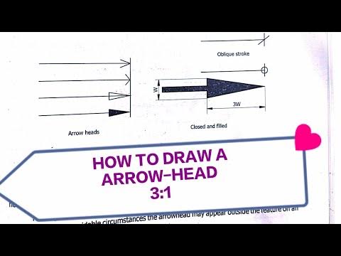 How To Draw A Arrow Head in Engineering Drawing - YouTube