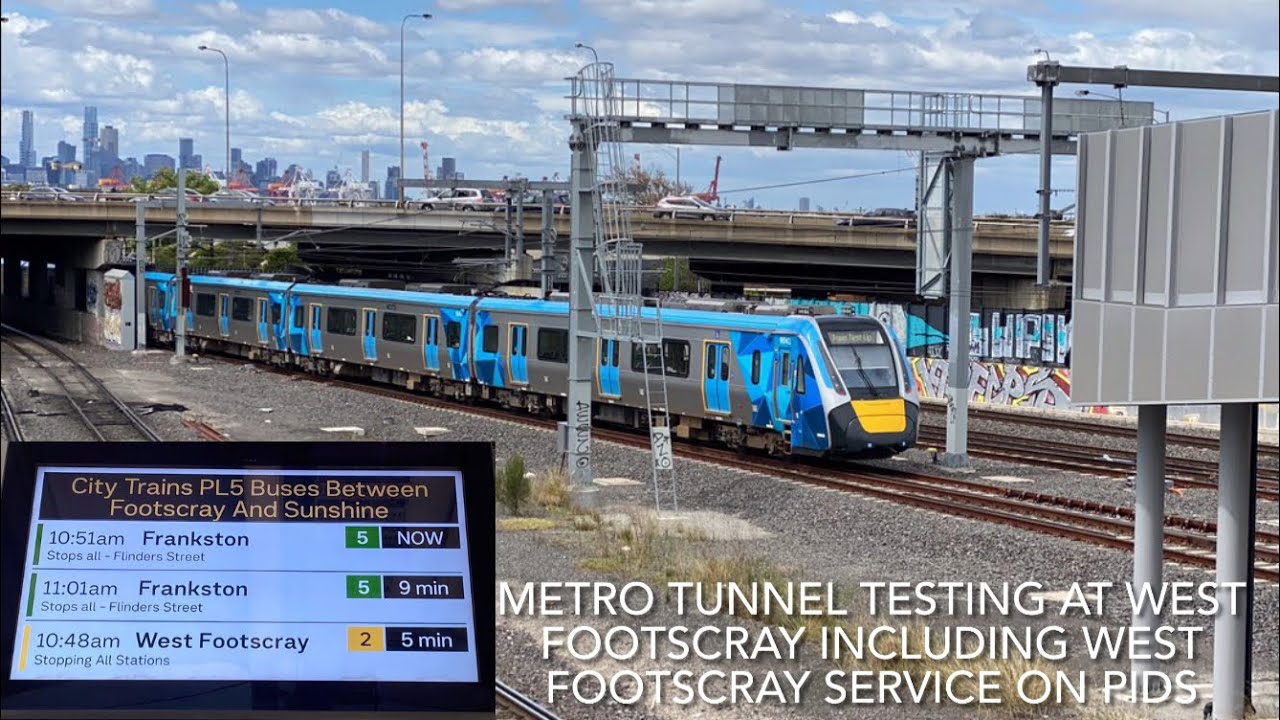 Metro Tunnel Testing at West Footscray Including West Footscray Service ...