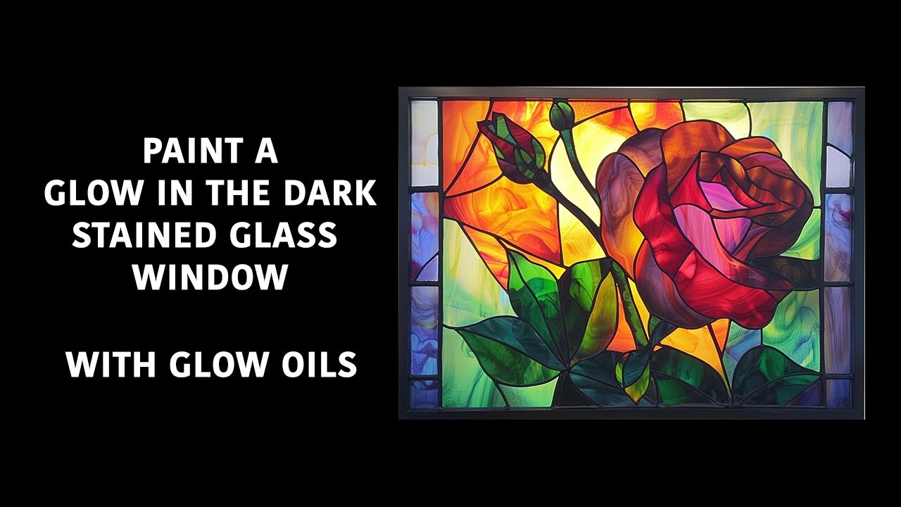Paint yourself a Glow In The Dark Stained Glass Window, step by step ...