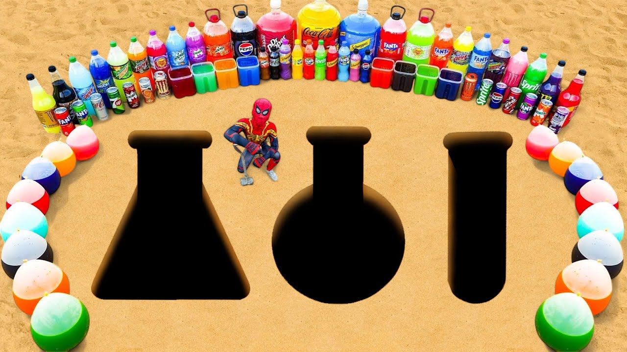 How to Make Science Bottles with Orbeez & Cement, Experiment Coca Cola ...