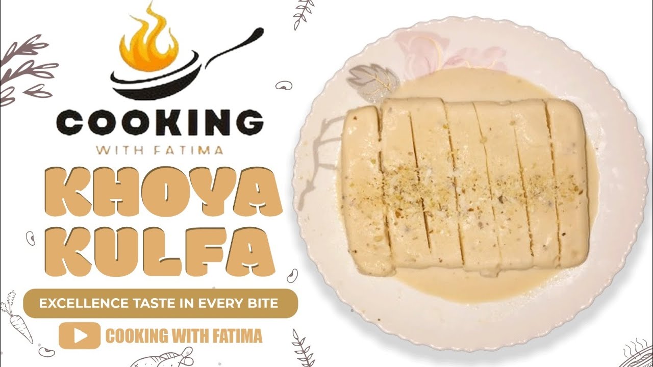 Summer special Homemade Khoya Kulfa Recipe By Cooking with fatima - YouTube