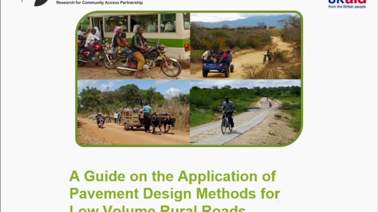 Rural Road Note 01: Module 1 - Introduction to the Rural Road Note ...