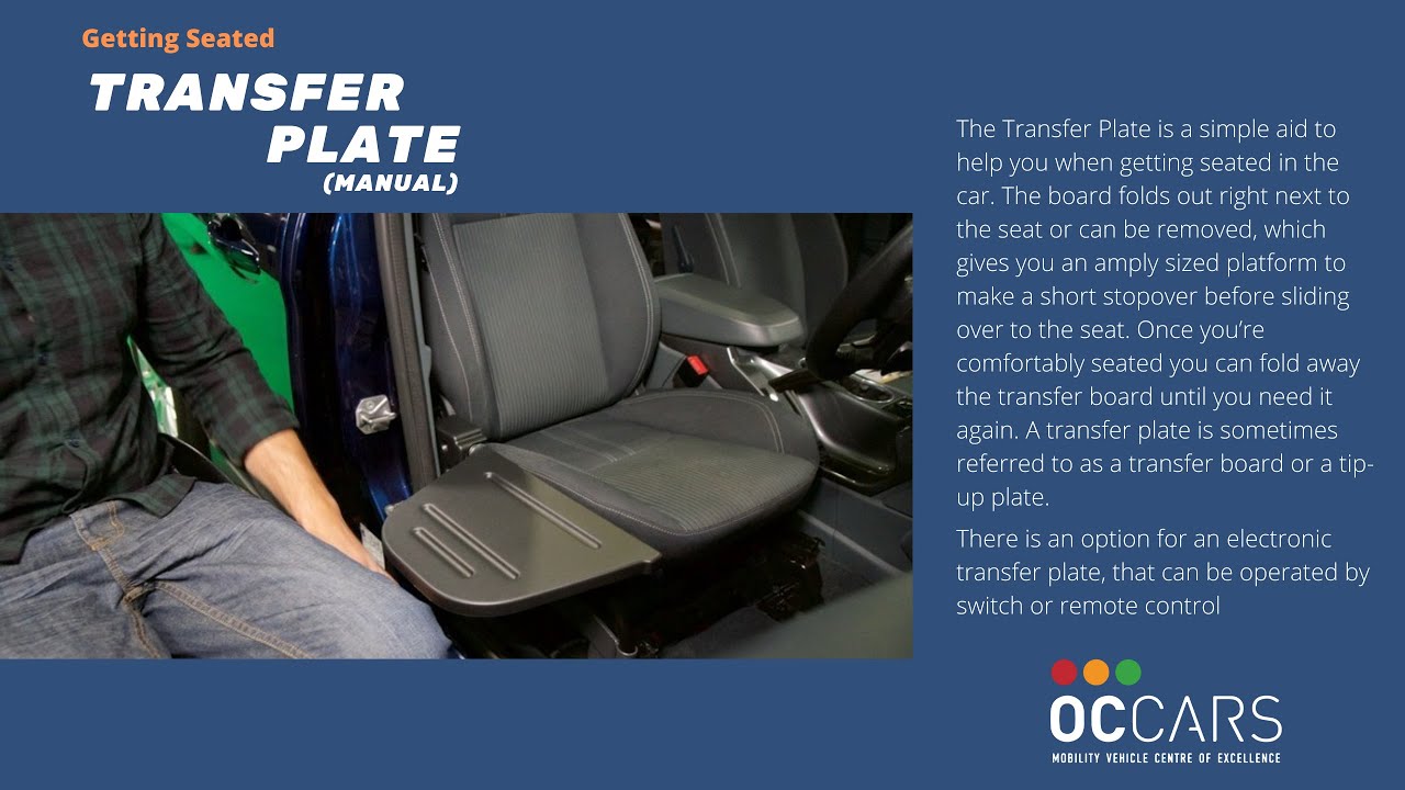 OC Cars - Transfer Plate Manual Mobility Adaptation - YouTube