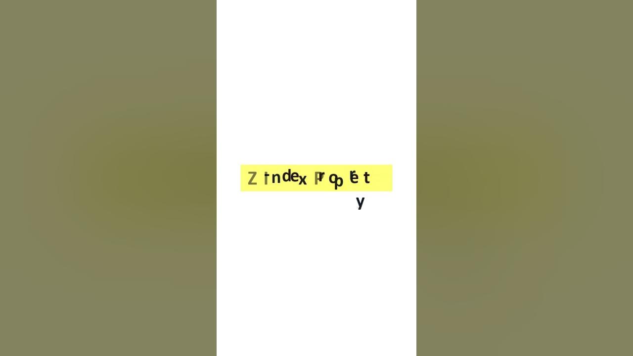 Z-Index Property in CSS #shorts #shortvideo #css #html #webdevelopment #computereducation - YouTube