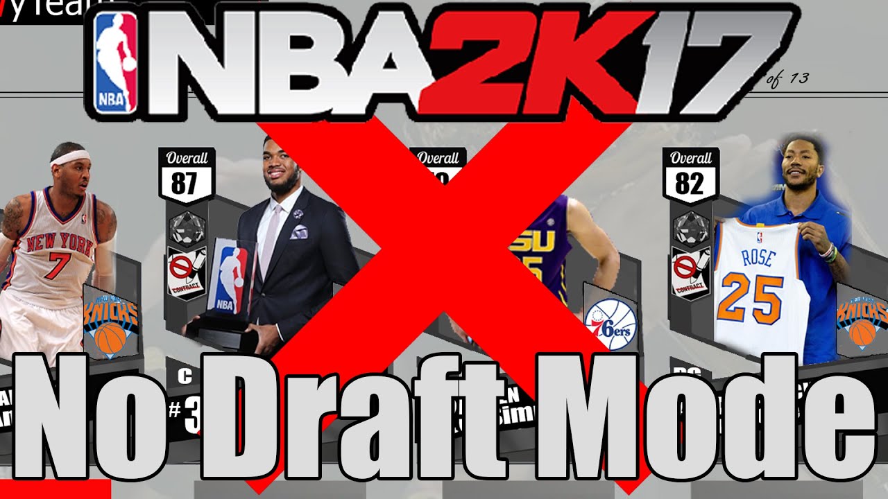 NBA 2K17 - NO DRAFT MODE! | Locker Codes For Everyone! | Improved ...