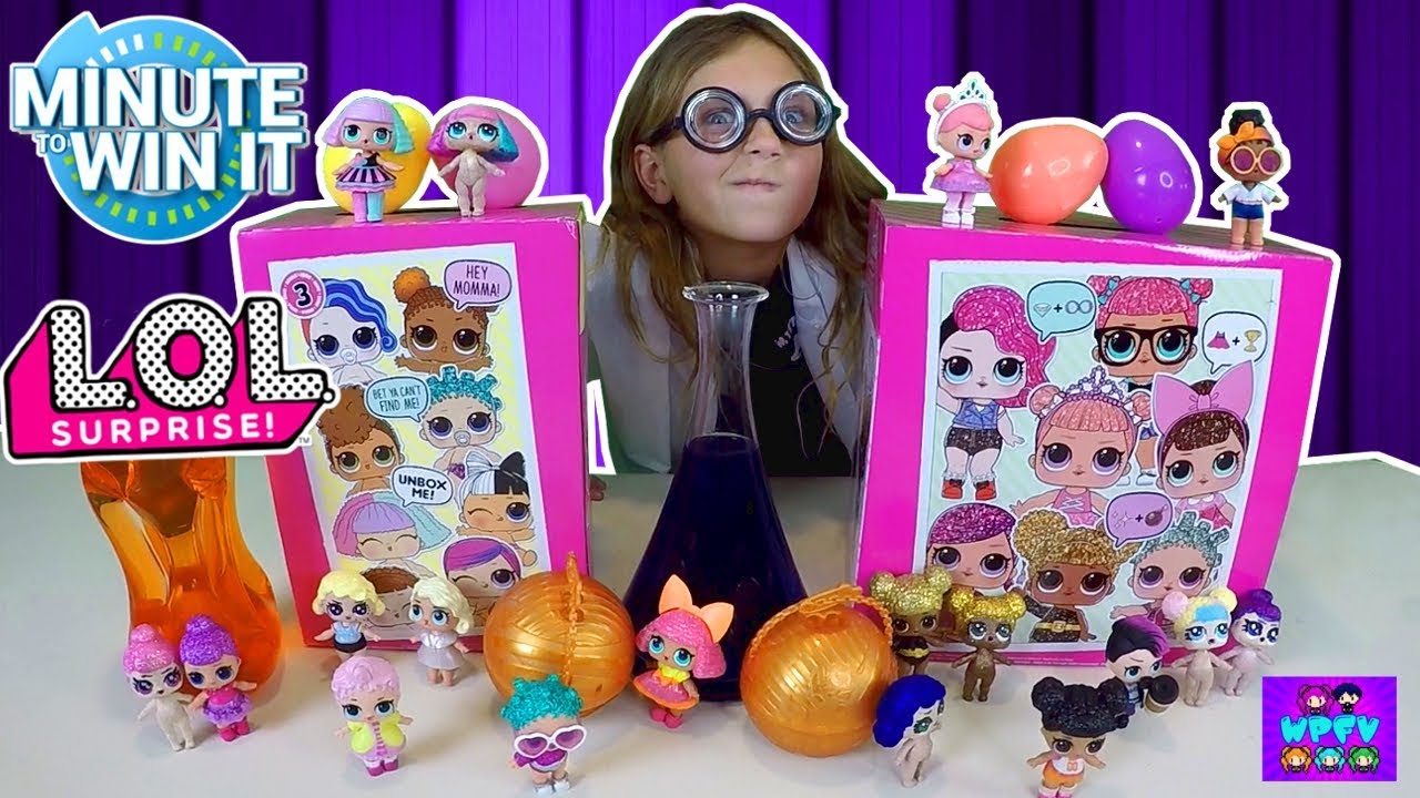 DIY SQUISHY LOL SURPRISE DOLLS! MINUTE TO WIN IT FAMILY FUN GAME ...