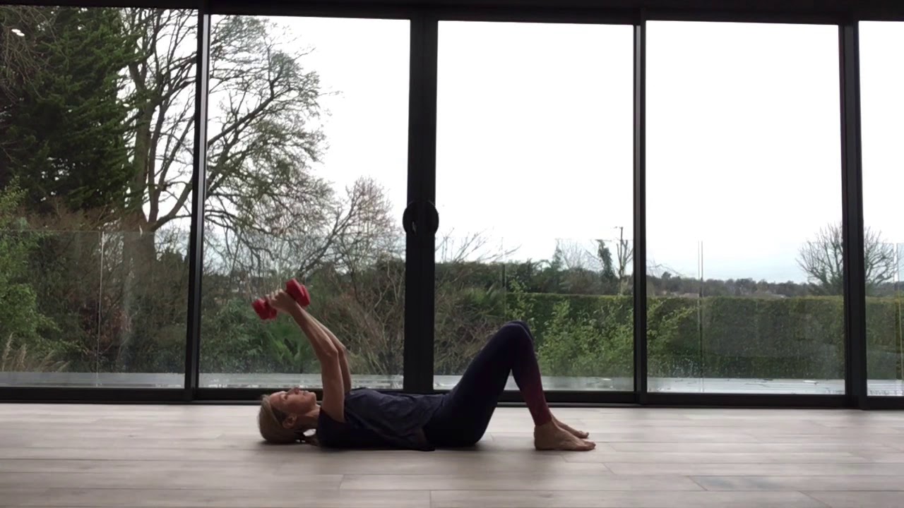 Supine Dumbbells Triceps Extension Intermediate to Advanced Exercise ...