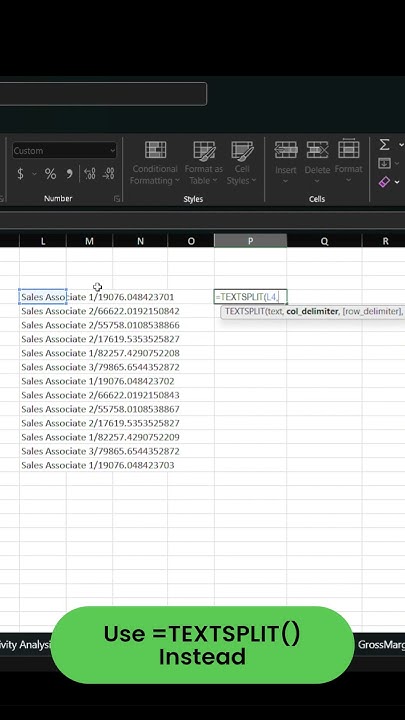 How to Use TEXTSPLIT in #Excel (The Modern Way to Separate Text) #spreadsheet #exceltips # ...